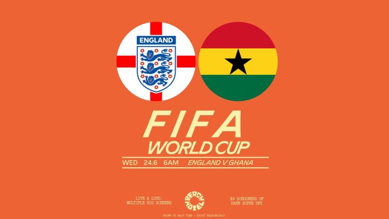 FIFA WORLD CUP | England v Ghana | Open from 6am - Beach Hotel